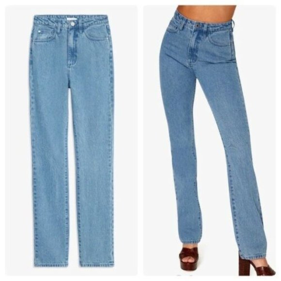 WeWoreWhat | Jeans | Weworewhat The Icon High Rise Jeans Blue Wash ...